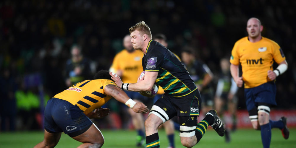 Northampton Saints lock David Ribbans extends stay