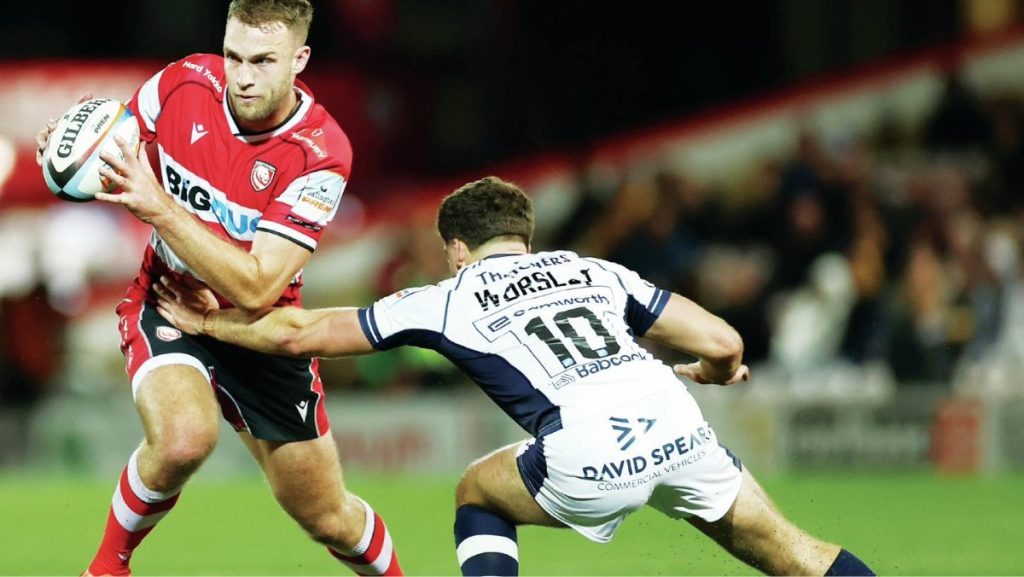 Gloucester & Wales centre Max Llewellyn is looking to strike double top