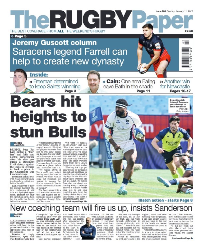 Down-stream TJs flooded by Rams