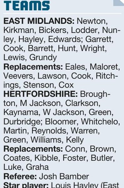 Hayley is star for East Mids